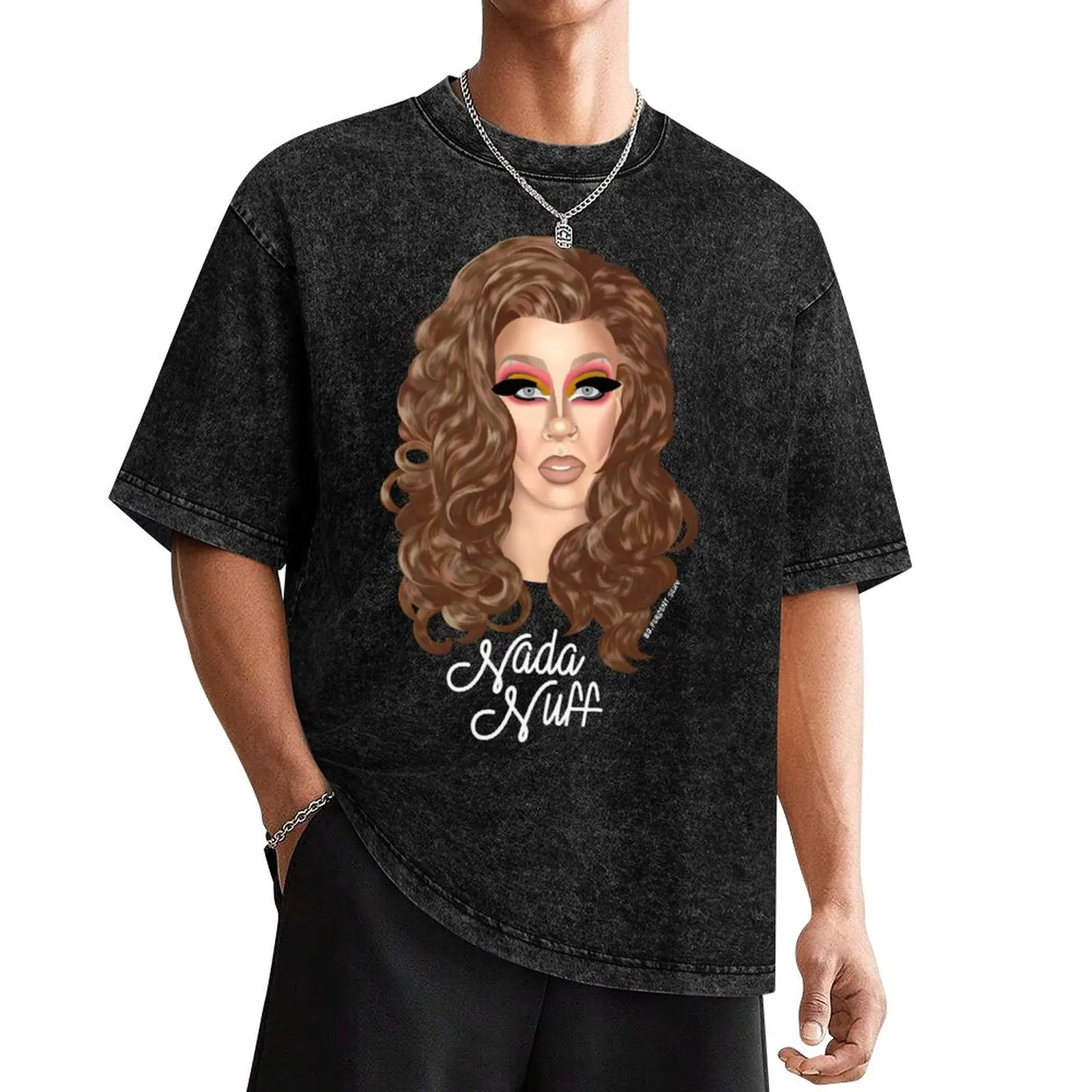 Nada-Nuff-Portrait-T-Shirt-oversized-graphic-tee-animal-prinfor-boys-T ...