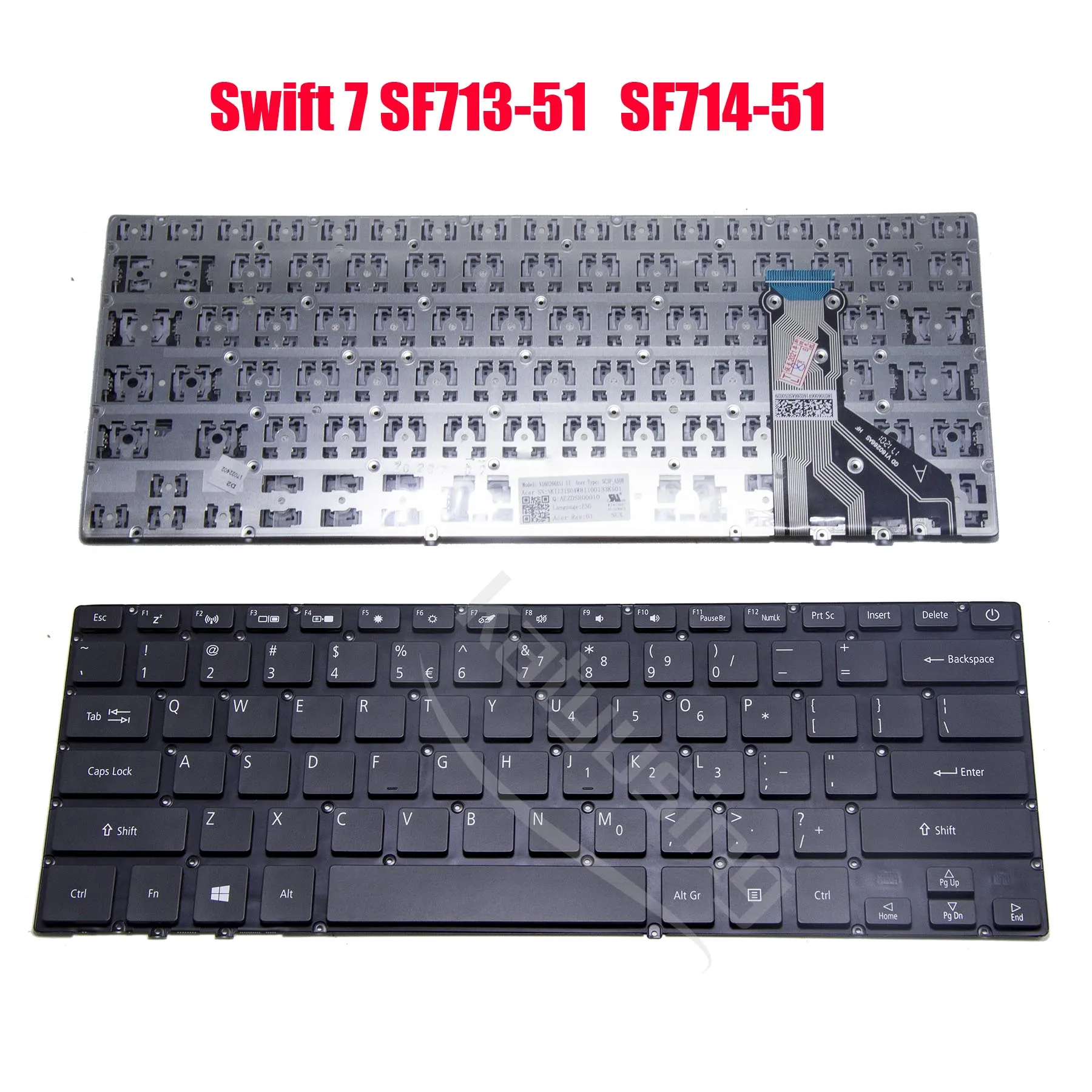 Brand-New-US-Keyboard-for-Acer-Swift-7-SF713-51-SF713-51-M51W-SF714-51 ...