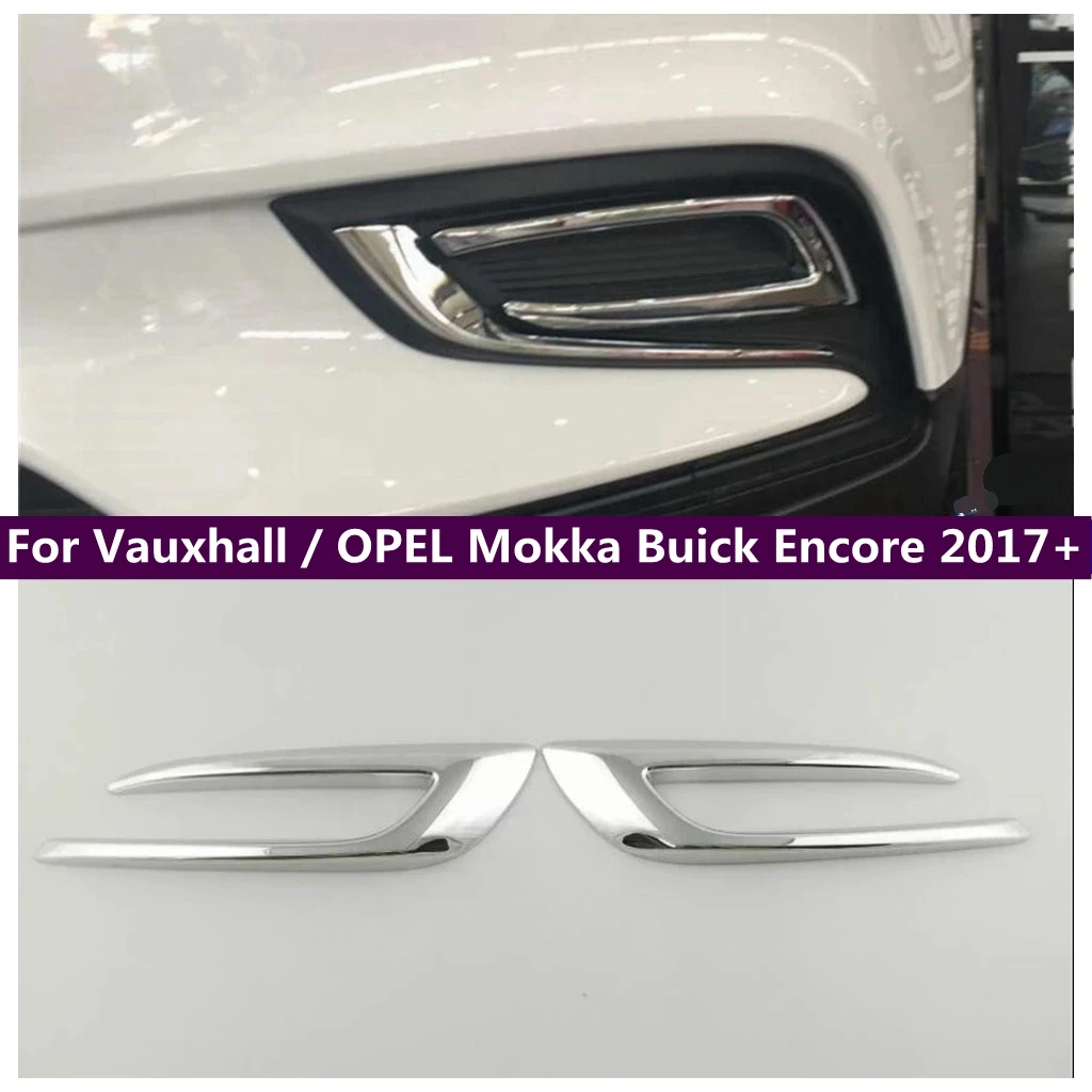 ABS Chrome Front Fog Lights Lamps Decoration Frame Cover Trim Fit For ...