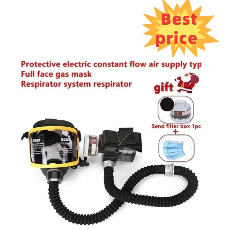 Protective-Electric-Constant-Flow-Supplied-Air-Fed-Full-Face-Gas-Mask ...