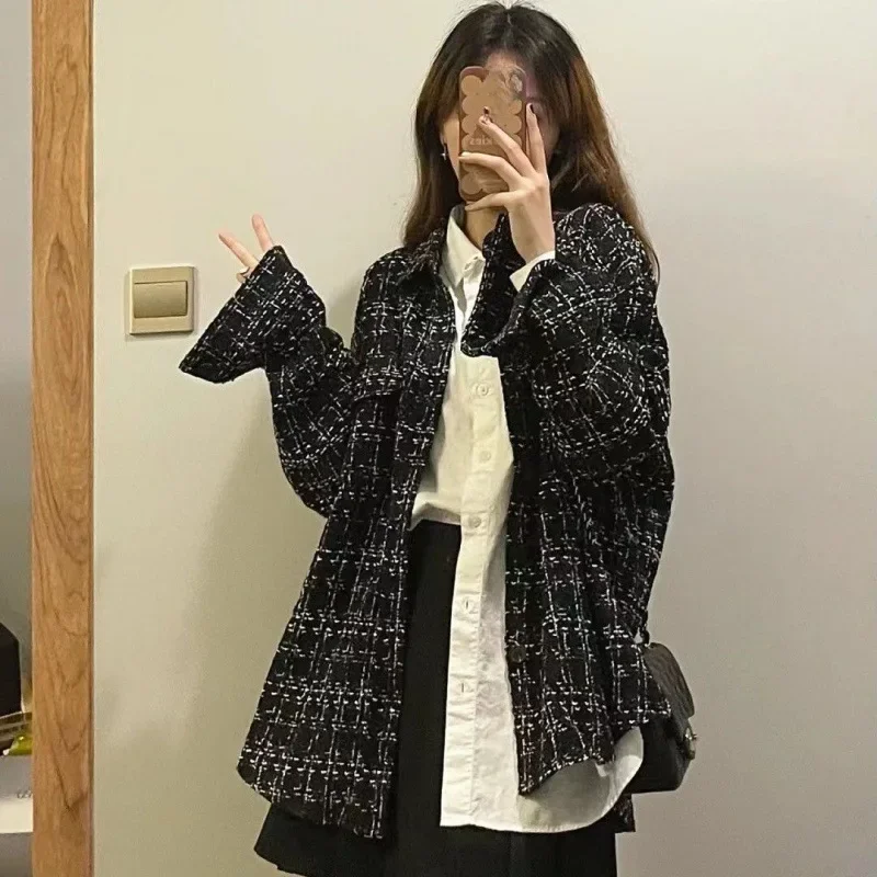 Tweed-Style-Women-s-Jacket-Autumn-2023-New-Thin-Student-American ...