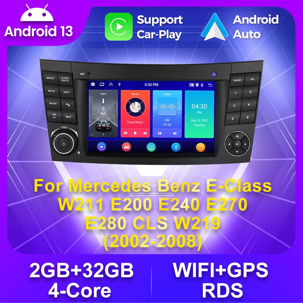 Android-13-Wireless-Carplay-Car-Radio-For-Mercedes-Benz-E-class-W211 ...