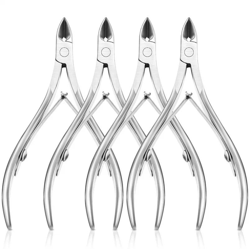 Professional Cuticle Cutter Nail Nippers Scissors Manicure Pusher ...