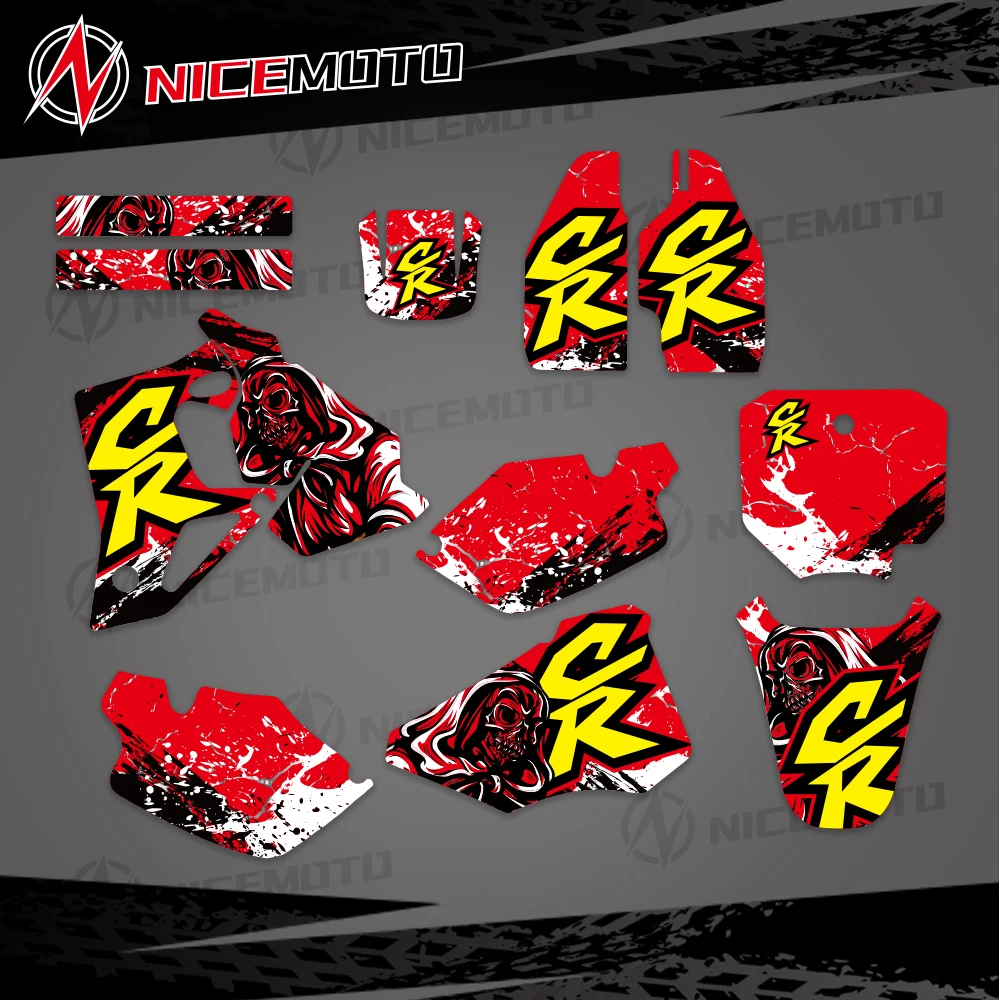 Motorcycle Graphcis Decal Stickers Kits for Honda CR80 CR 80 1996 1997 ...