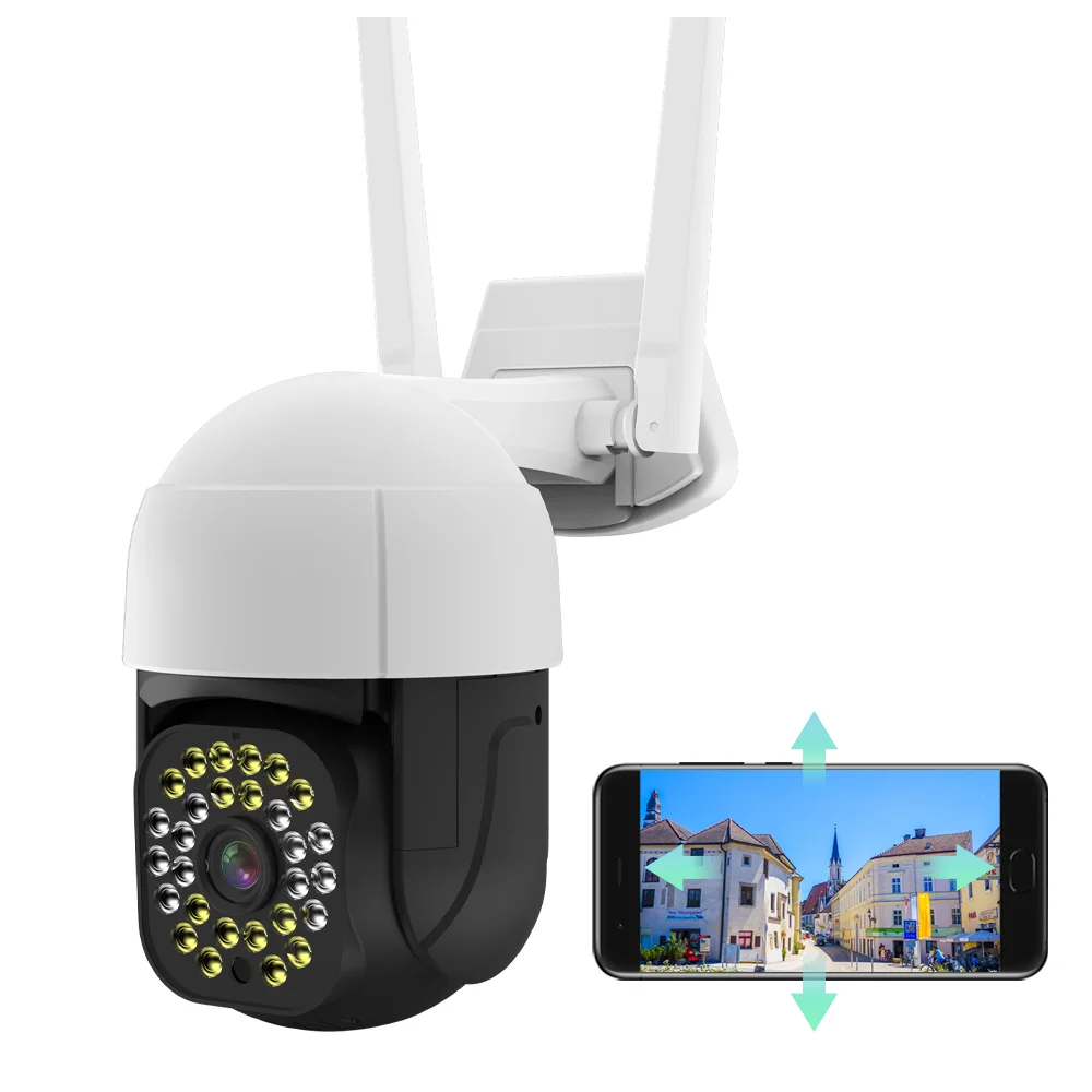 3MP PTZ Wifi IP Camera Outdoor 4X Digital Zoom AI Human Detect Wireless Camera H.265 P2P Audio ...