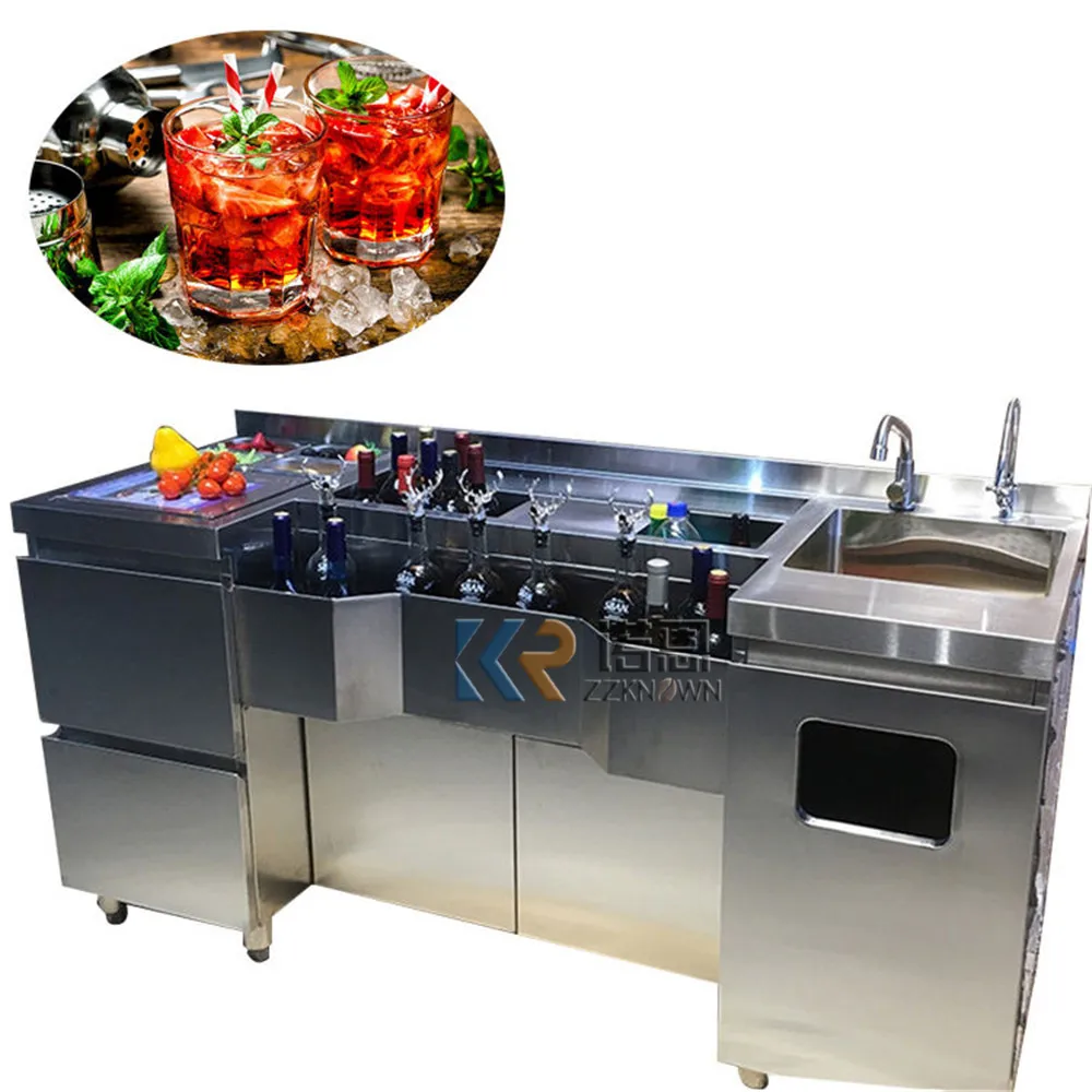 Customized Standard 304 Stainless Steel Bartender Table KTV Bar ...