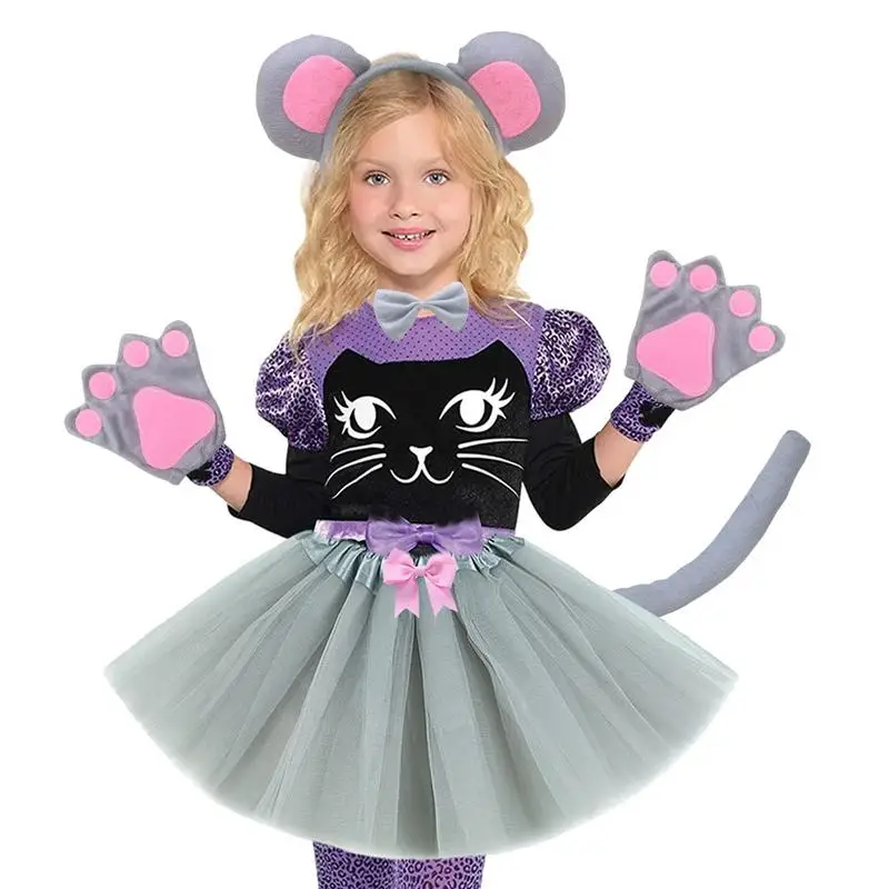Mouse-Dress-Up-Costume-Set-com-Tutu-Cosplay-Prop-Acess-rio-Set-para-o ...