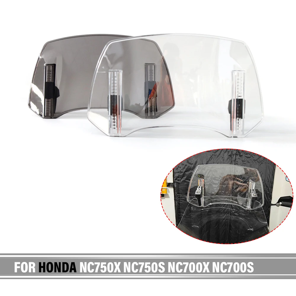Extensión de parabrisas ajustable para motocicleta, Deflector de alerón ...