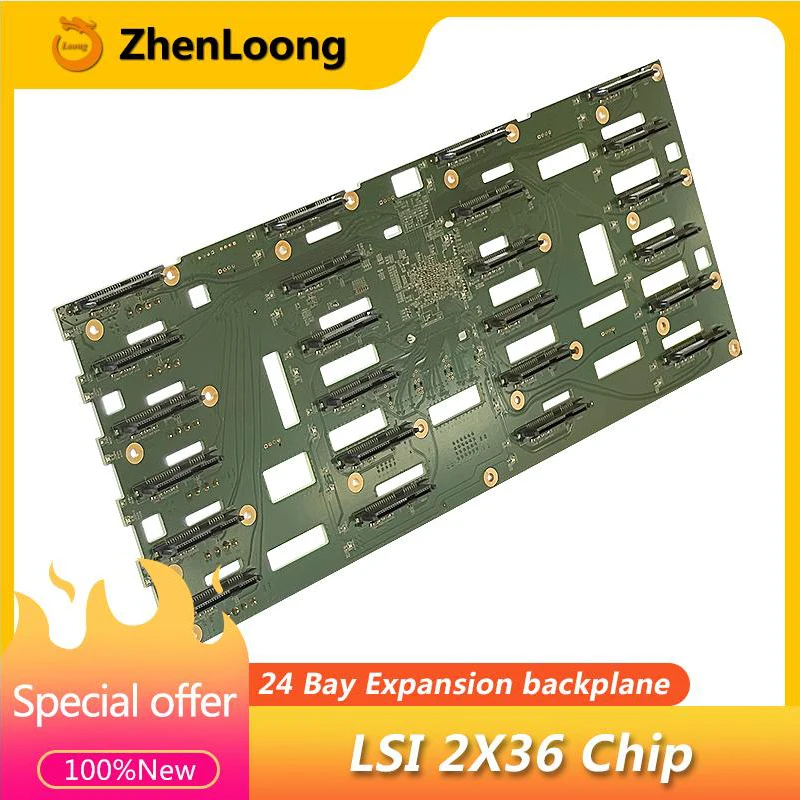24-Bay-Ports-Hot-Swap-Hard-Drive-Disk-Backplane-With-Expansion-Chip-LSI ...