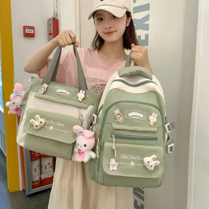 Fashion-Schoolbag-for-Teenage-Waterproof-Nylon-Girls-Bagpack-Cute-Women ...