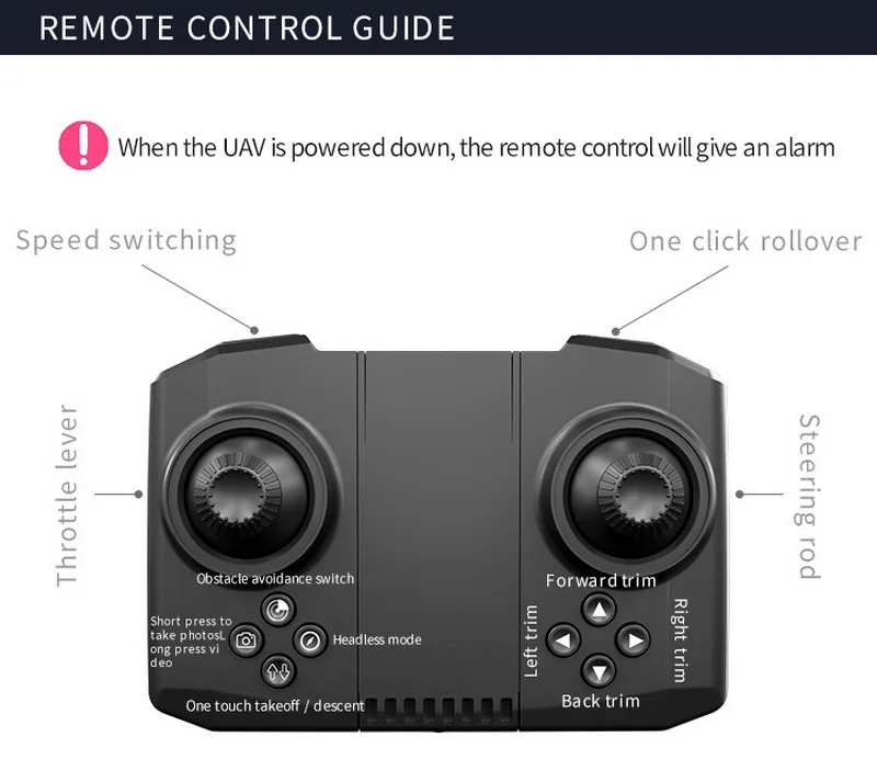 CS8 4K Noir 1B - New CS8 Drone Obstacle Avoidance 360° RC Drone 4K ...