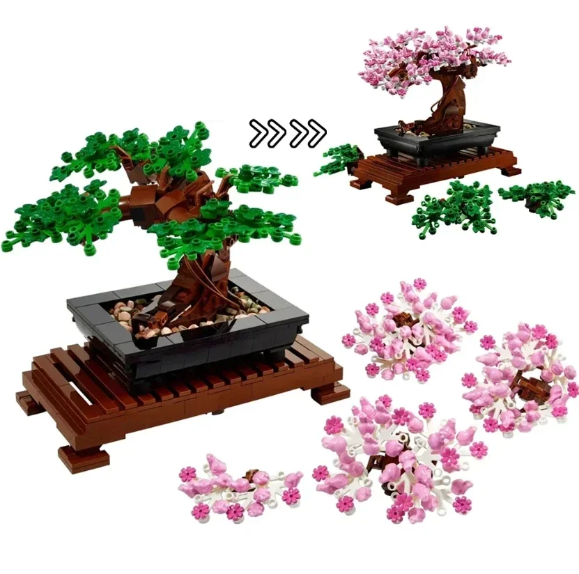 Bonsai-Tree-Fit-10281-Flower-Bouquet-Perpetual-3D-Building-Block-Set ...