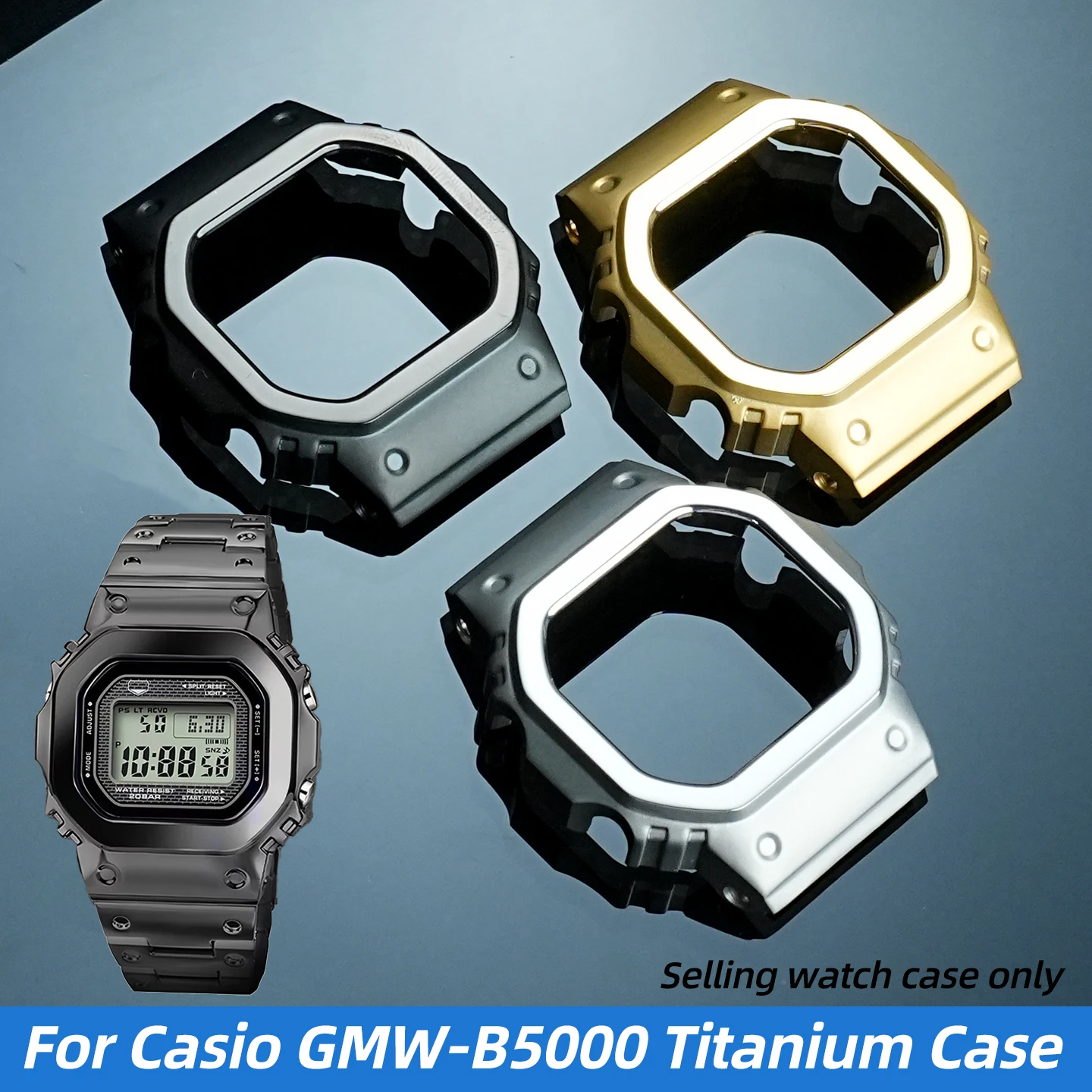 GMW-B5000 Titanium Case For Casio G-SHOCK 3459 GMW B5000 MRG-B5000 ...