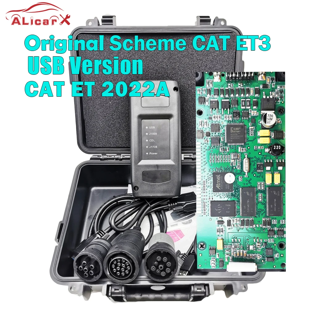 2022A-CAT-ET3-truck-tool-Cat-iii-Truck-diagnostic-tester-CAT3-Adapter ...