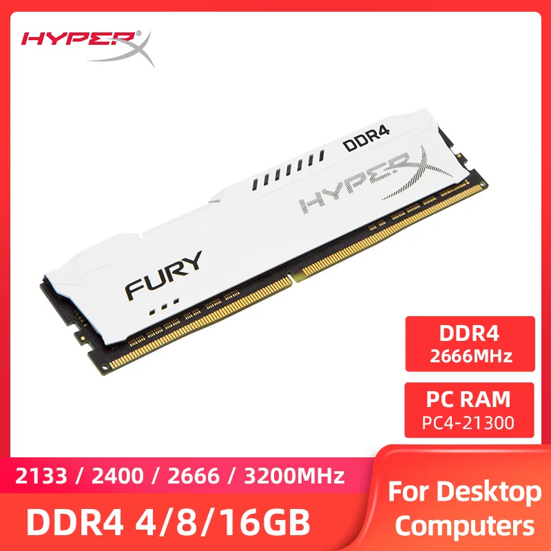 HyperX Fury Memoria RAM DDR4 8GB 16GB 4GB 3200MHz 2666MHz 2400MHz ...