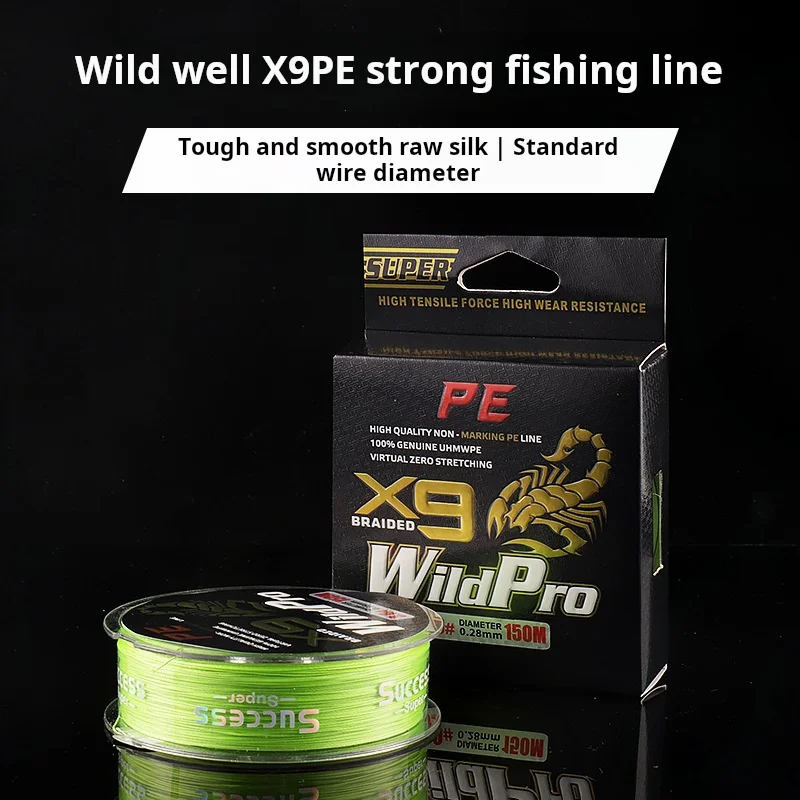 L-nea-de-pesca-antimordida-de-seda-cruda-de-alambre-de-PE-tejido-Wild ...