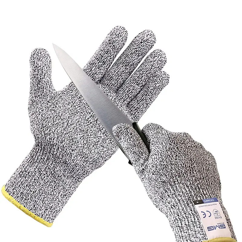 Anti-Cut-Proof-Gloves-Hot-Sale-GMG-Grey-Black-HPPE-EN388-ANSI-Anti-Cut ...