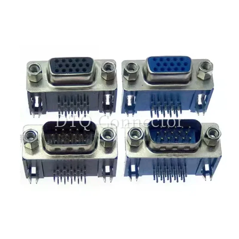10pcs-D-SUB-HDR-15-Pin-Type-8-89-DB15-Male-Female-VGA-PCB-Connector ...