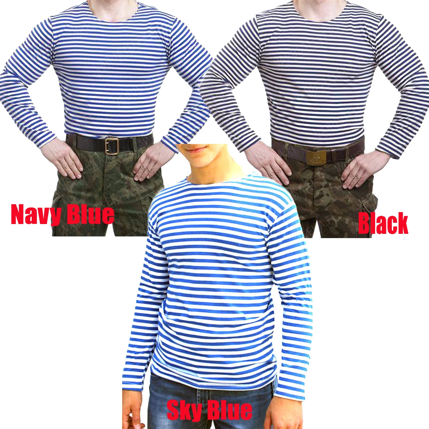 Russian Military VDV Paratrooper Sailor's Striped Shirt Polyeste Cotton ...