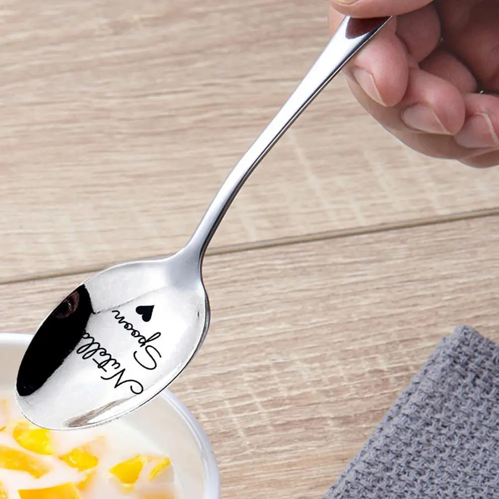 Durable Dinner Spoon Thickened Anti-corrosion Table Spoon My Peanut ...