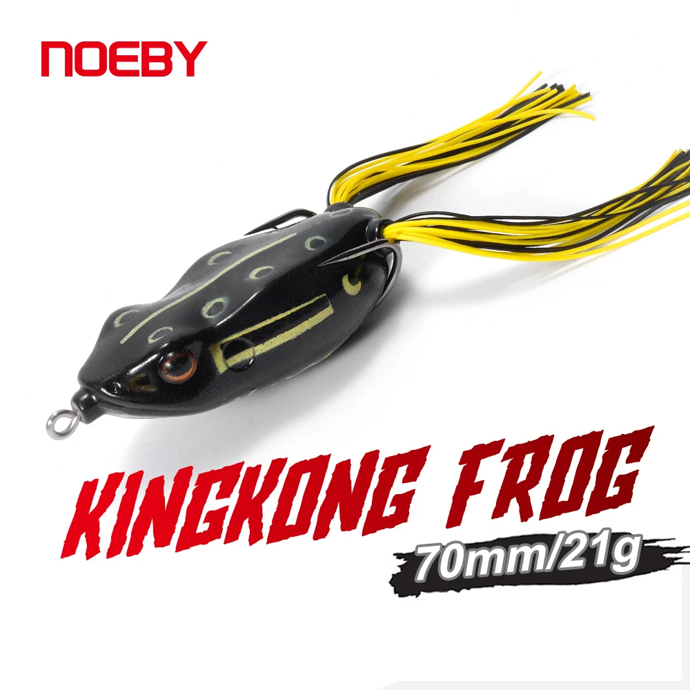 Noeby Hollow Body Walking Frog Topwater Lure and Toad Soft Baits with ...