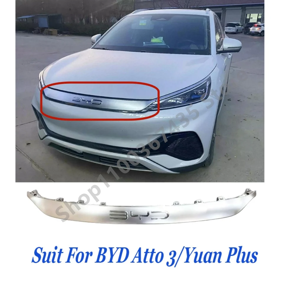 Front Bumper Upper Logo Decorative Strip For Byd Atto 3 Yuan Plus ...