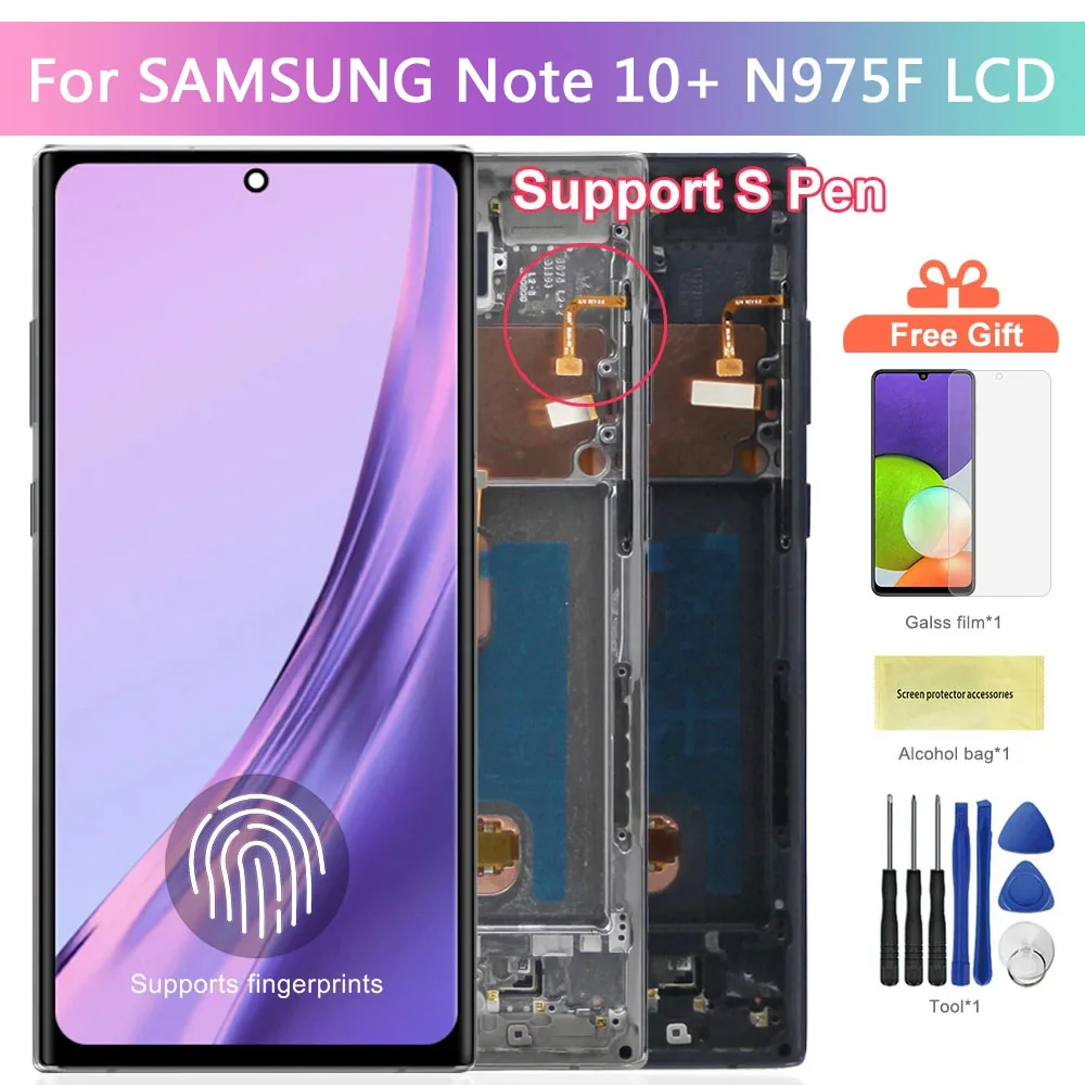 AMOLED-Note-10-Plus-Screen-for-Samsung-Galaxy-Note10-N975F-Lcd-Display ...