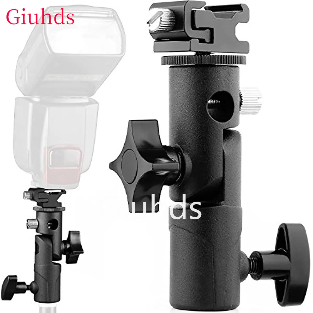 Universal Flash Hot Shoe Umbrella Holder Mount Adapter for Studio Light ...