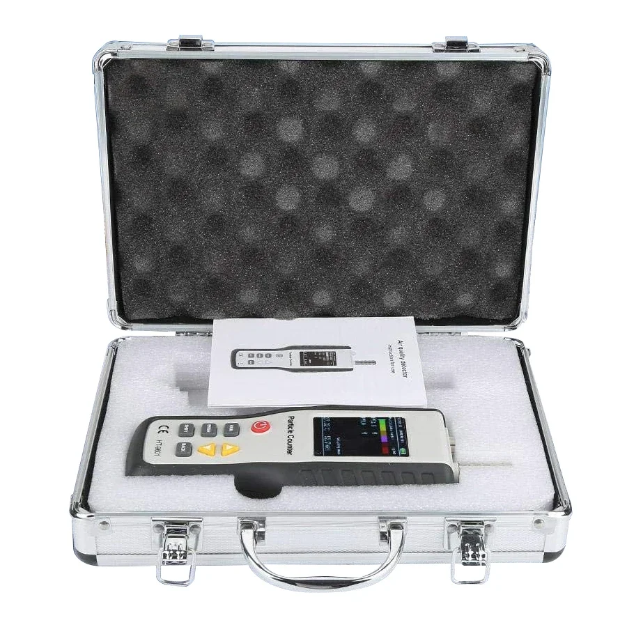 HTI HT-9600 PM2.5 PM10 Dust Monitor Particle Detector with Temperature ...