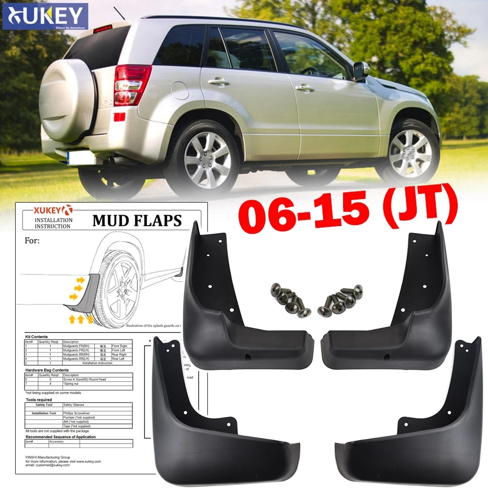Grand Vitara Mud Guard YHTAUTO Splash Guards Fits Suzuki 2006-2015 ...