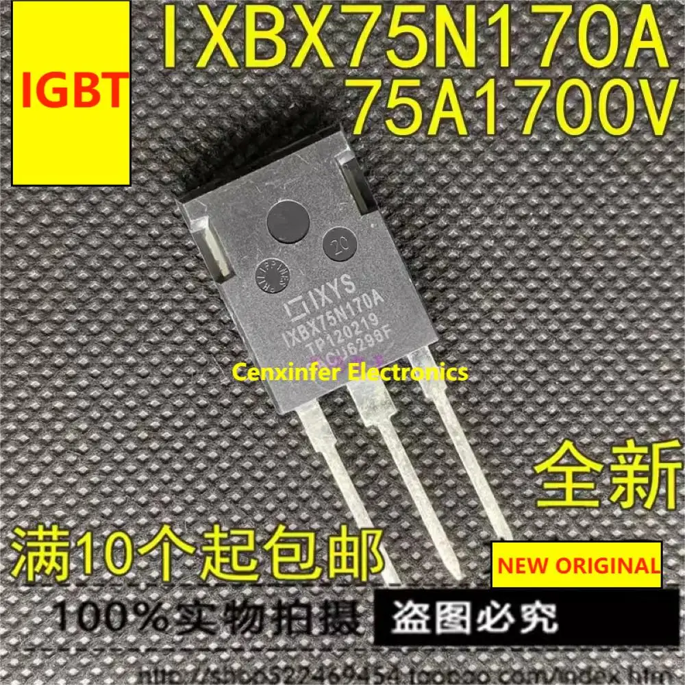 2-5PCS-IXBX75N170A-IXBX75N170-IXBX-75N170A-75A-1700V-TO-247-IGBT-Power ...