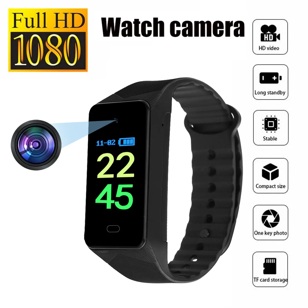 HD-1080P-Mini-Camera-Watch-Professional-Video-Recorder-Wearable ...