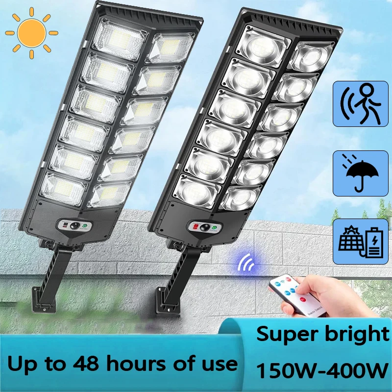 Outdoor-Solar-Street-Light-400W-Powerful-LED-Solar-Lamp-Waterproof ...