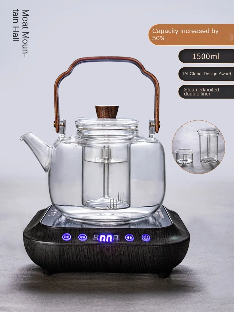 Glass-Tea-Steaming-Pot-Tea-Cooker-Heat-Resistant-Household-Large-Tea ...