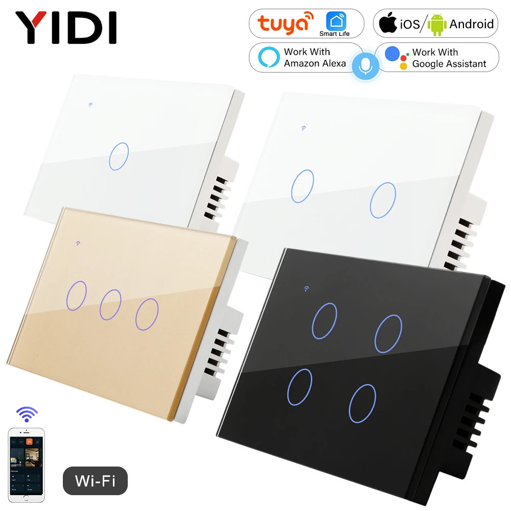 Wifi Touch Switch 220v Smart Life | Touch Light Switch Smart Life ...