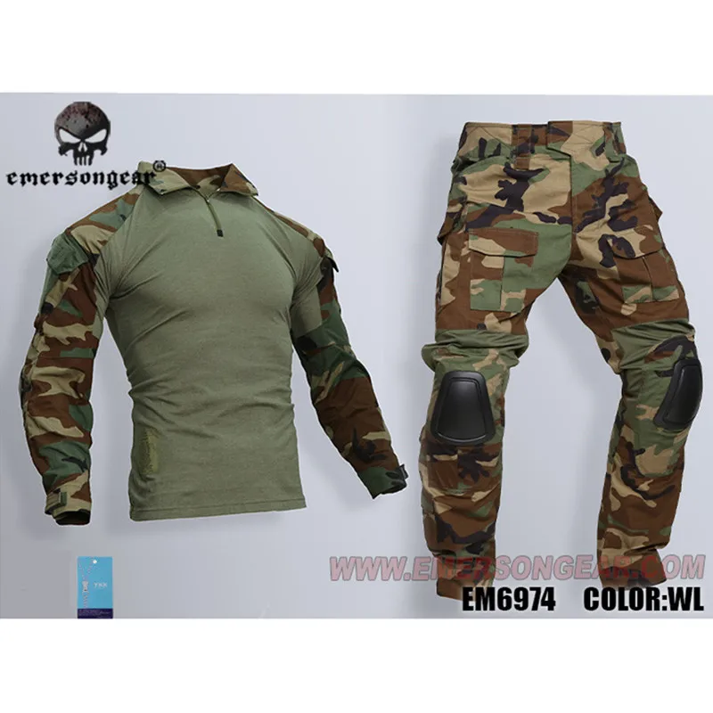 Emerson-Combat-Hunting-Uniform-Camouflage-Suit-Woodland-Tactical-Shirts ...