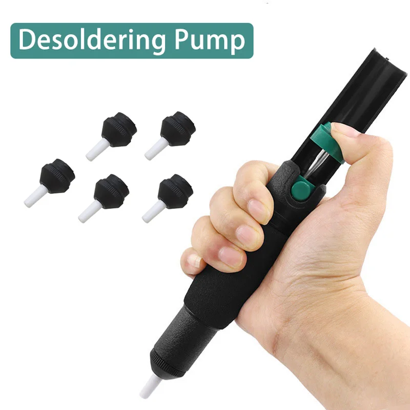 Plastic-Powerful-Desoldering-Pump-Suction-Tin-Vacuum-Soldering-Iron ...