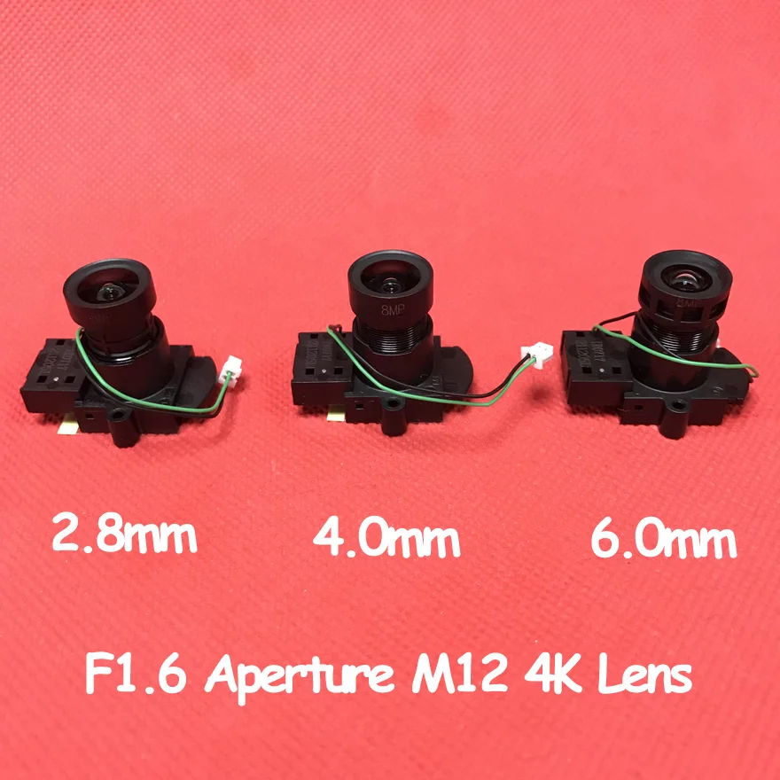 4K F1.6 Aperture M12 Mount Webcam Module Lens Infrared Filter 8.0 ...