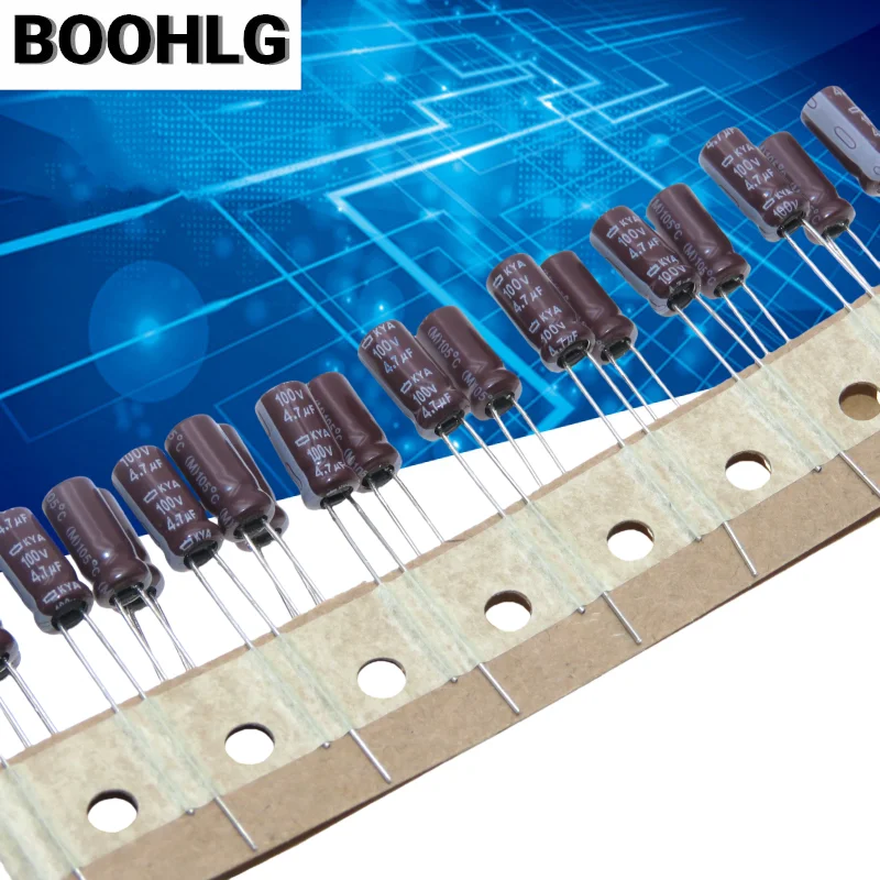 20PCS-original-4-7UF-100V-NCC-black-diamond-capacitor-100V-4-7UF-5X11 ...