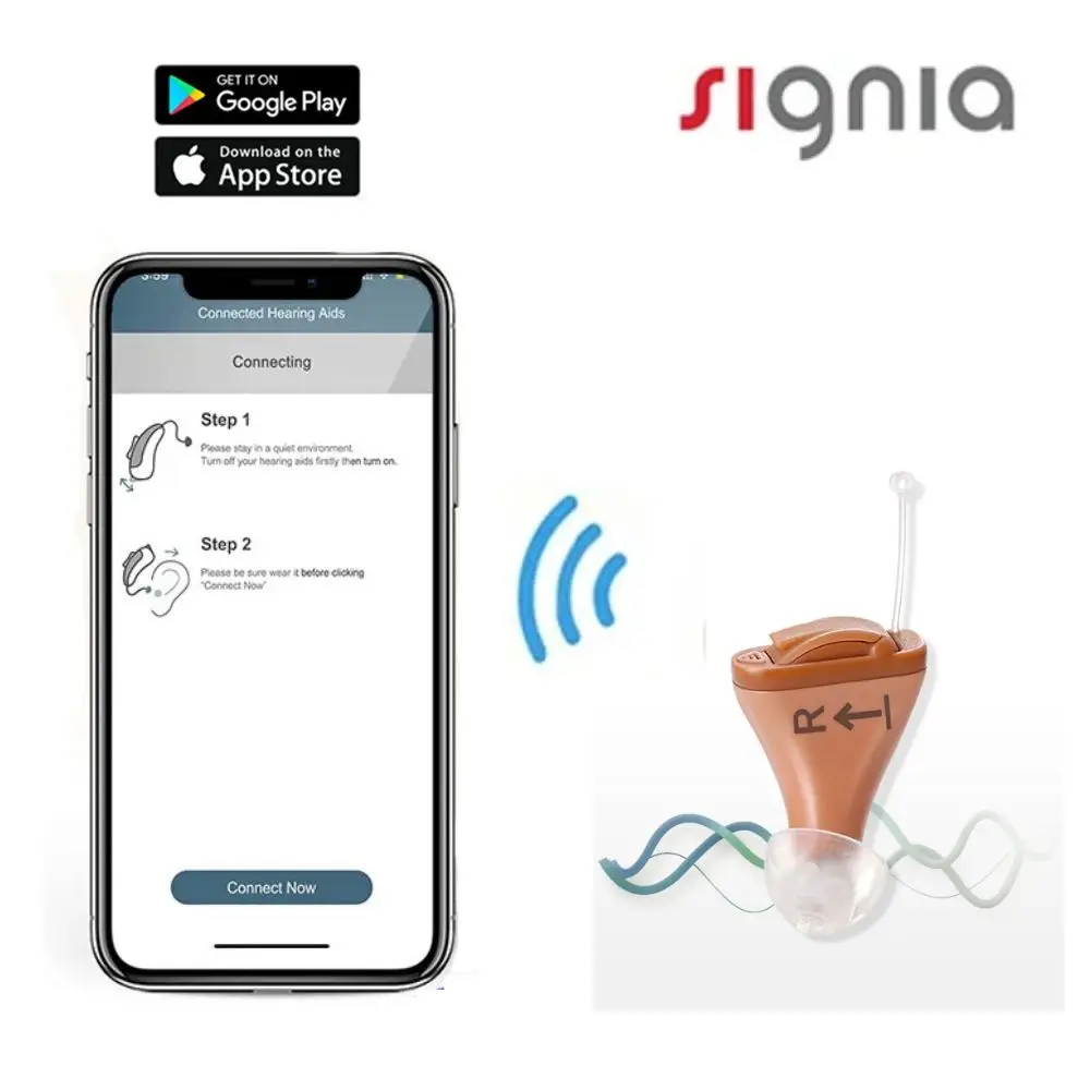 Signia-8-Kanalen-Digitale-Onzichtbare-Cic-Hoortoestel-Run-Click-Itc ...