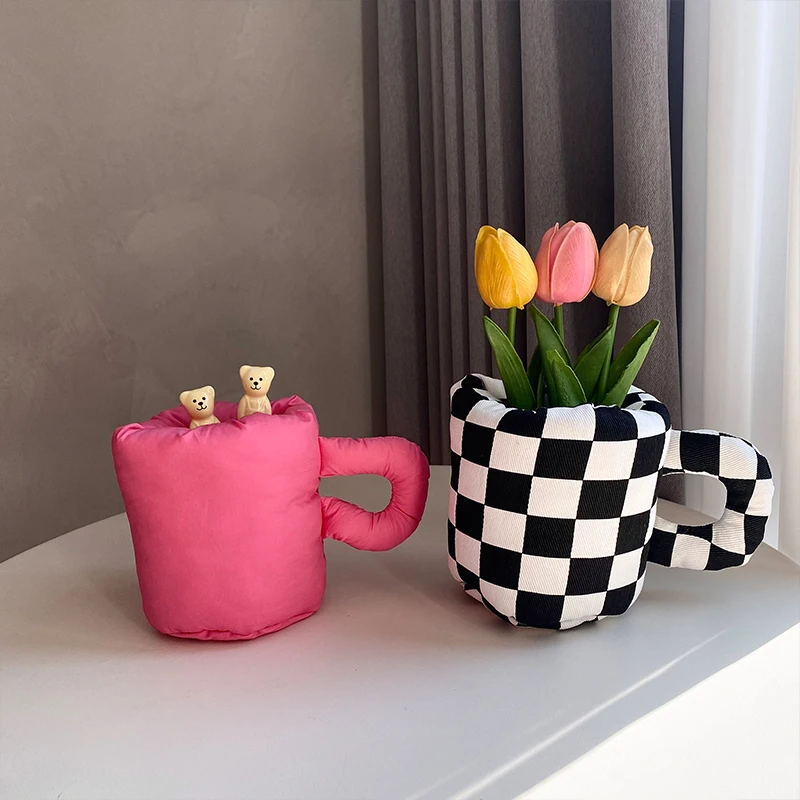 Mug Shape Large Capacity Desk Pen Holder Pencil Makeup Storage Box ...