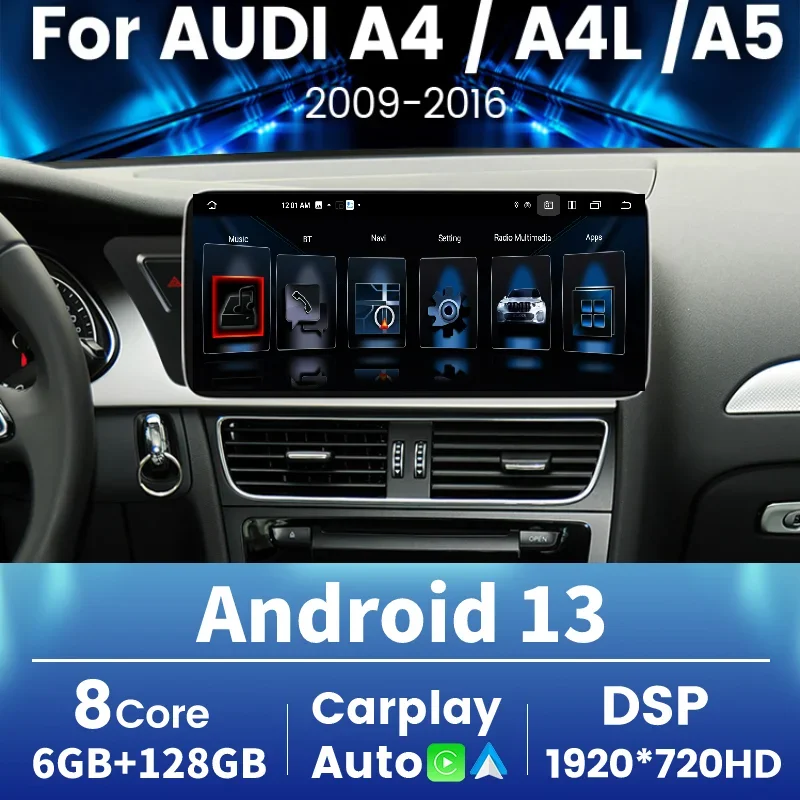 Newest-Android-Car-Radio-All-In-One-For-Audi-A4-A4L-B8-A5-2009-2010 ...