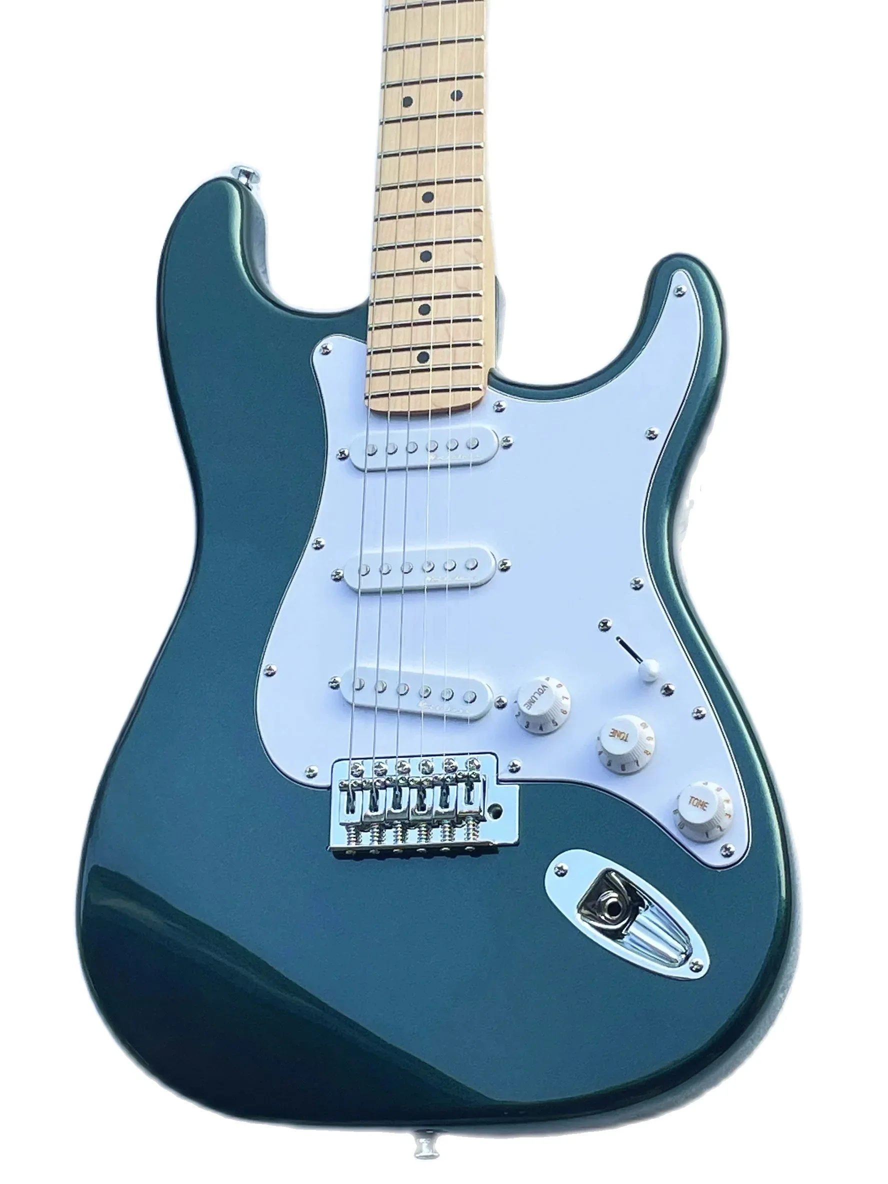 2024-New-Strato-Electric-Guita-Metal-Dark-Green-Solid-Alder-Body-Maple ...