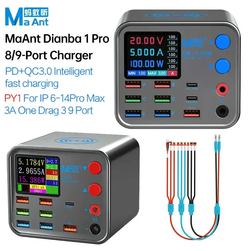 MaAnt-Dianba-1-Pro-carga-inteligente-inal-mbrica-200W-8-puertos-USB ...