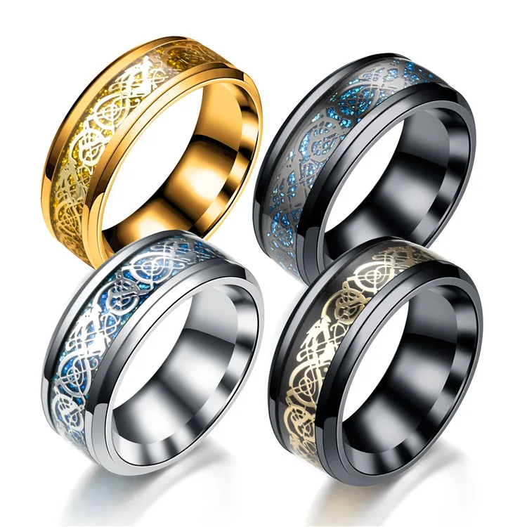 1Piece-New-Stainless-Steel-Hollow-Gold-Silver-Color-Dragon-Pattern-Ring ...