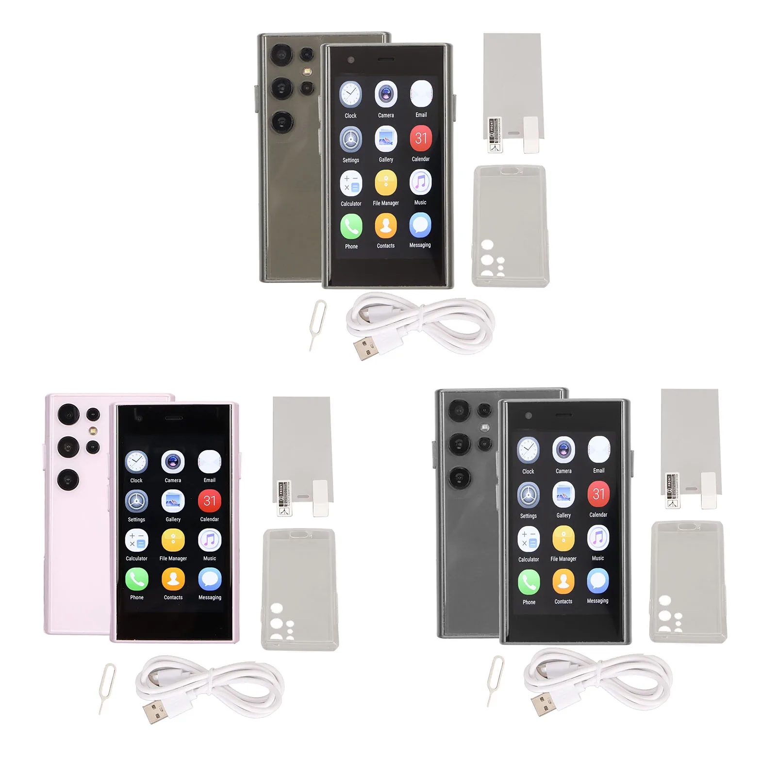 Mini-Phone-3D-Glass-Ultra-Thin-2GB-16GB-ROM-Mini-Smartphone-3-0-Inch ...