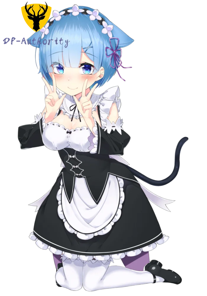 Re-Zero-Rem-Kneeling-Peace-Weatherproof-Sticker-Car-Decal-3-6-8-3-sizes ...