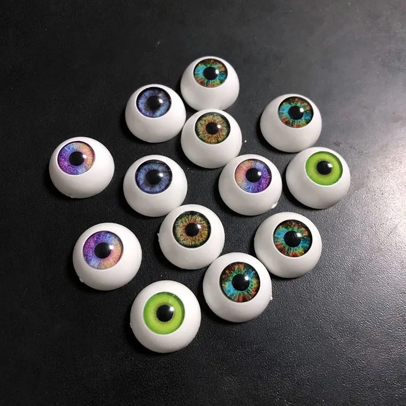 1 Pair Purple Doll Eyes Size 12/14/16/18mm Acrylic Doll Eyes Girls Play ...