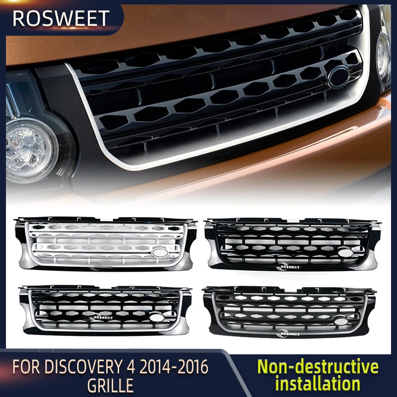 Grille For Land Rover Discovery 4 LR4 2014 2015 2016 L319 Front Bumper ...
