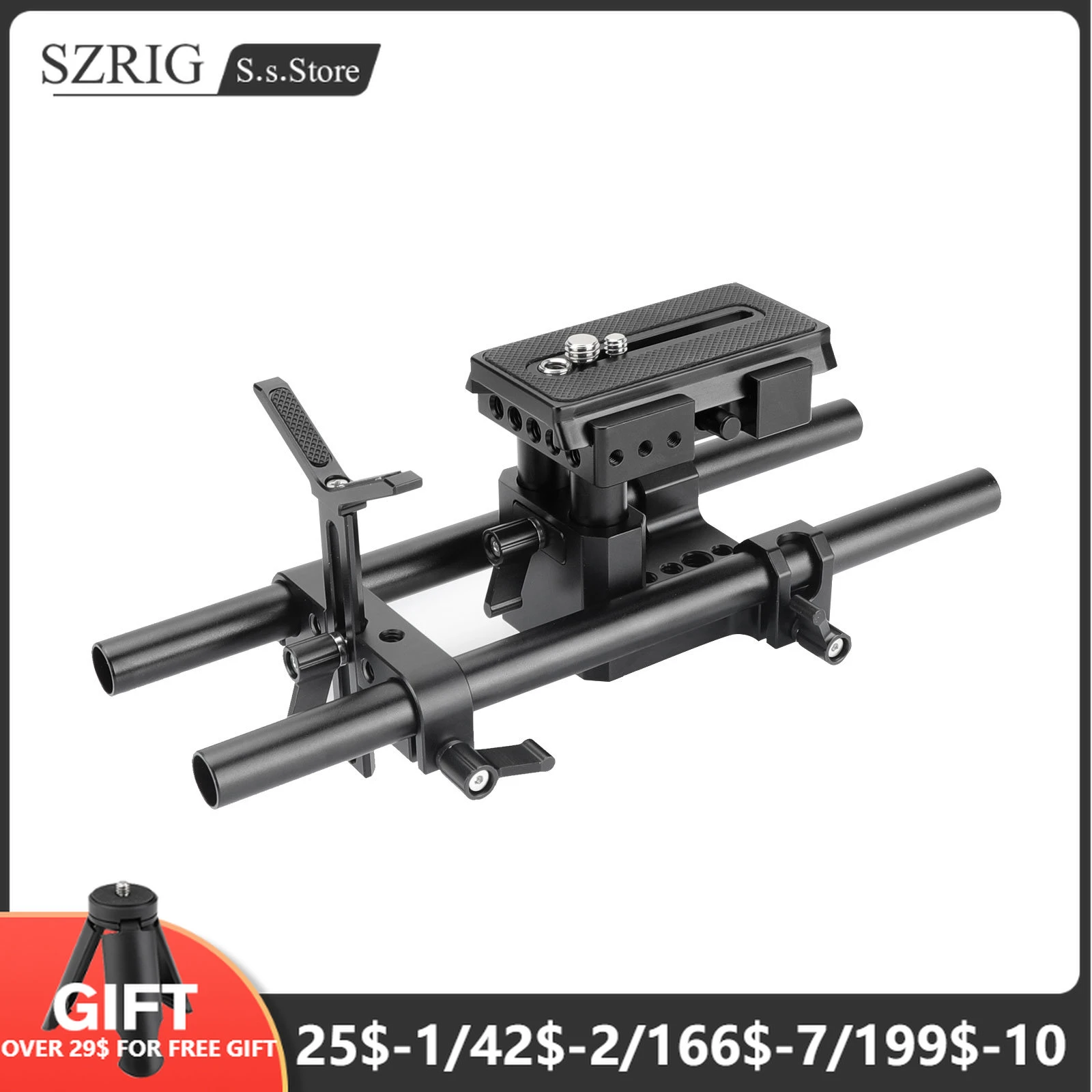 Szrig Camera Mounting Plate Pro Dslr Shoulder Mount Support Rig Kit ...